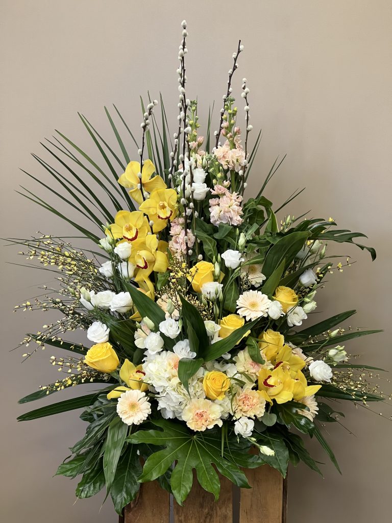 Devant de tombe Deuil | Livraison à Bastia | Langage Des Fleurs